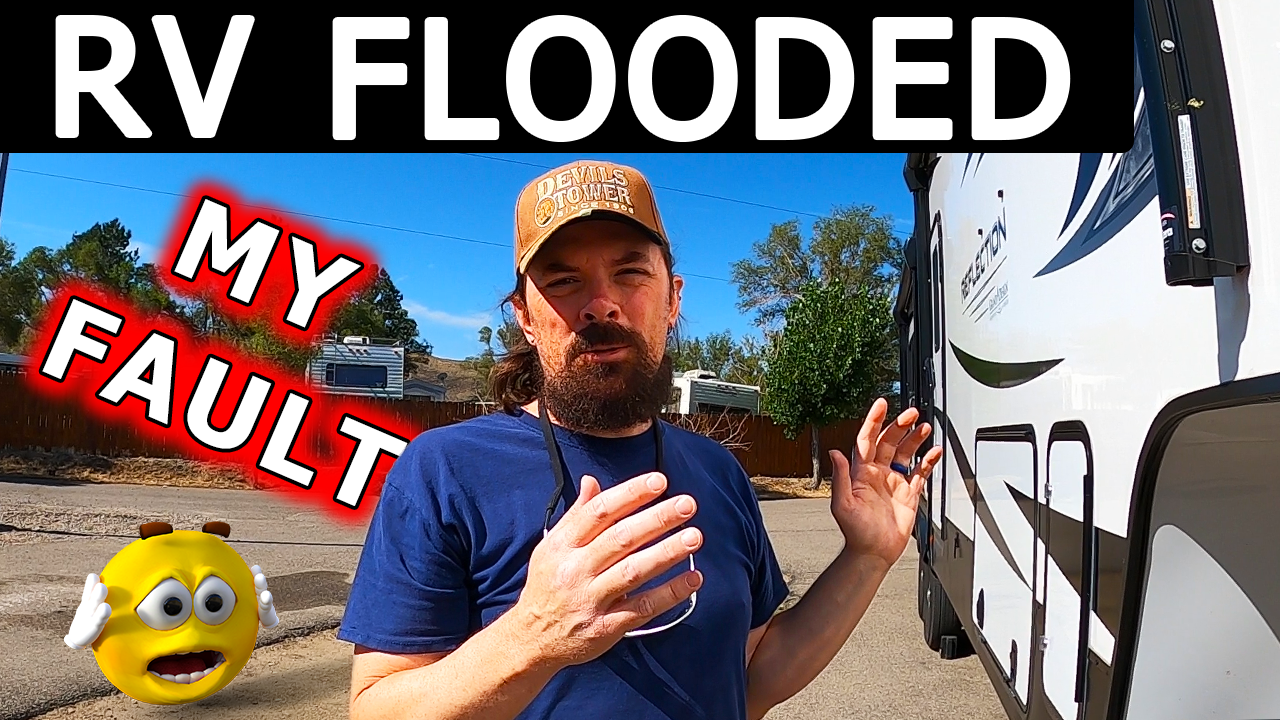 RV Camping On The Edge, Oops We Flooded The RV | Full Time RV Life